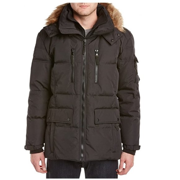 S13 | Jackets & Coats | Nwt S3 Mens Terran Down Jacket Matte Black Faux ...